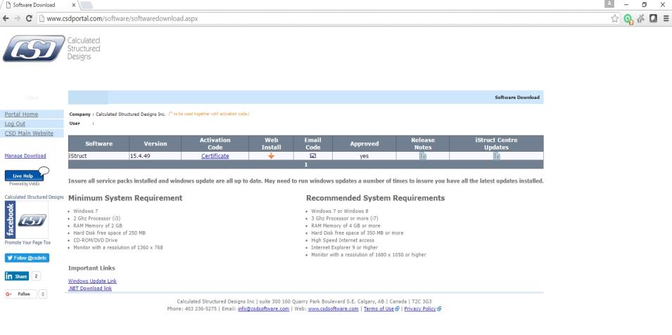 Installation of iStruct®